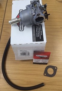 GENUINE BRIGGS & STRATTON CARBURETTOR 594593 Briggs carb replaces ...