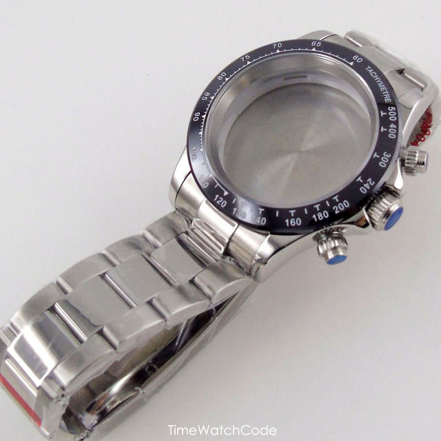 39mm VK63 Watch Case for DAYTONA Men Watch VK64 Movement Sapphire ...
