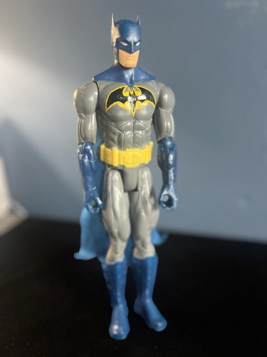 DC Comics Classic BATMAN 12" Action Figure Toy Plastic Blue Gray Suit ...