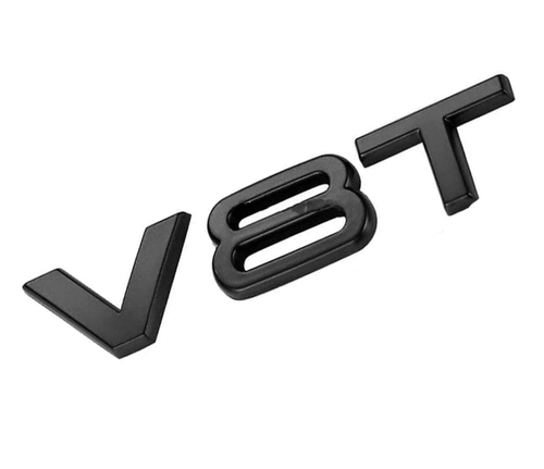 Logo V8T noir brillant Audi Badge Original Aile Avant | eBay