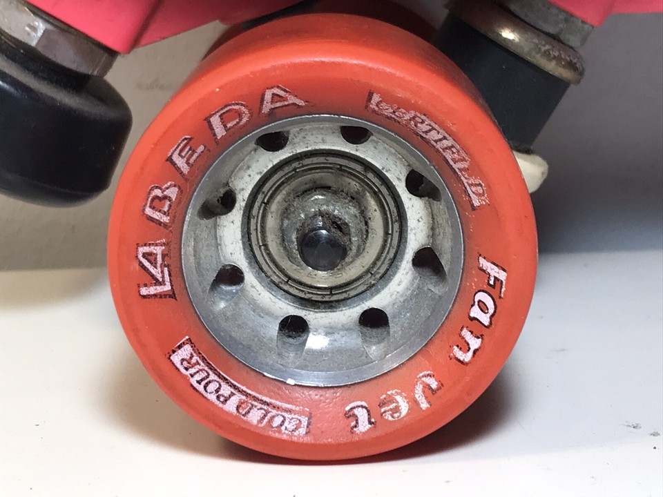 Vintage Riedell Roller Skates with Labeda Fan Jet Wheels Mens Size 10 ...
