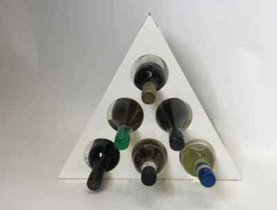 Table Top Wine Rack Pyramid Kitchen Countertop Wine Display Rack Wine ...