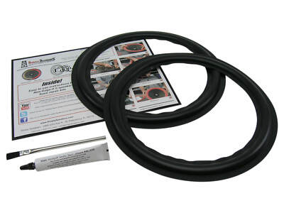 12" Butyl Rubber Speaker Surround Repair Kit RUBBER Woofer Edge Kit ...