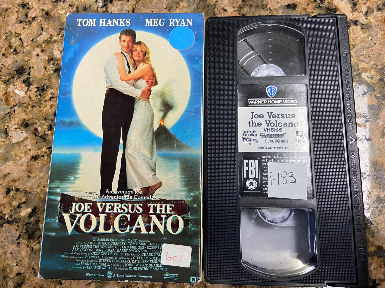 Vintage Joe Verses The Volcano Tom Hanks Meg Ryan VHS Cassette Tape ...