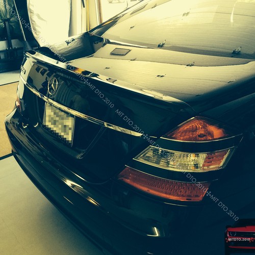 LA Paint #040 Fit For Mercedes Benz W221 S class A Type Trunk Spoiler ...