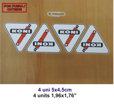 Sticker Vinilo Pegatina Decal Vinyl Aufkleber Adesivi 4 KONI | eBay