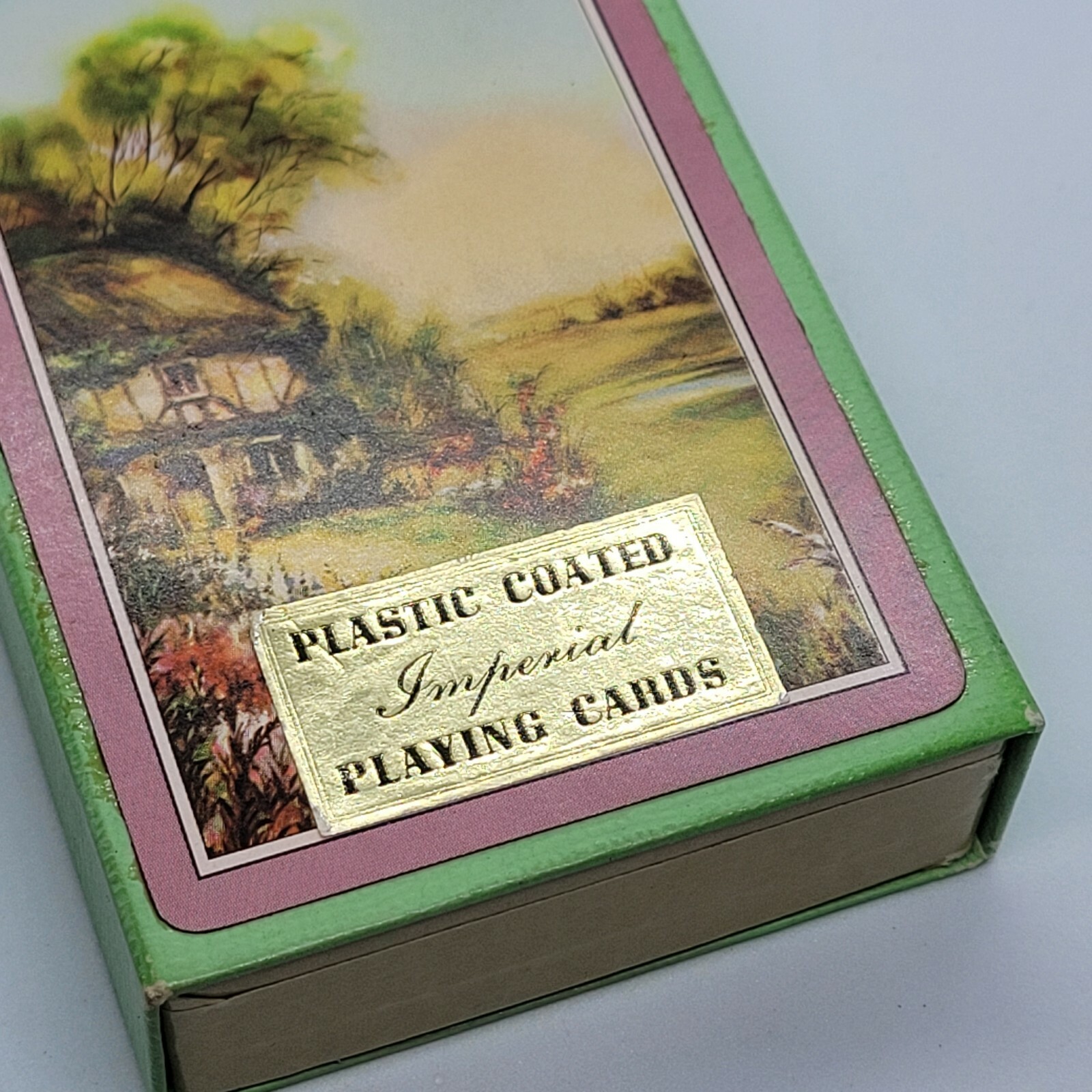 Vintage Deck Playing Cards Imperial Plastic Coated Made in USA Western ...