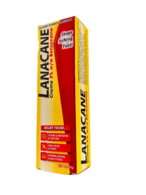 Lanacane Anaesthetic Cooling Cream, Itching & Irritation Bites/Stings ...