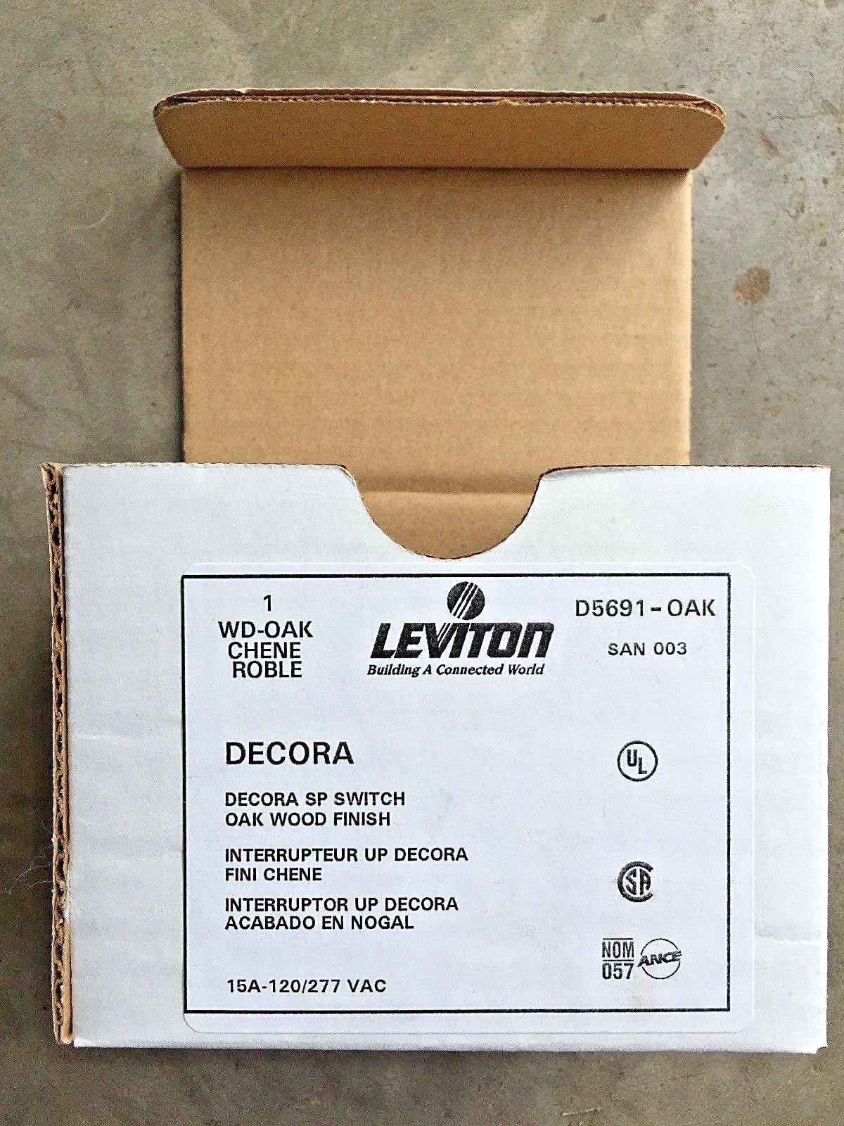 (K) Leviton Decora SP Switch D5691-OAK | eBay