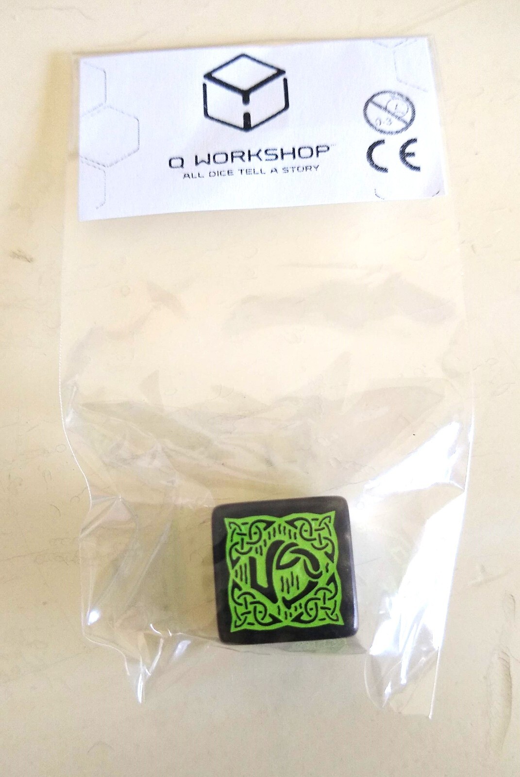q workshop multi dice d6 forest dwarven steampunk Celtic Slayer (green ...