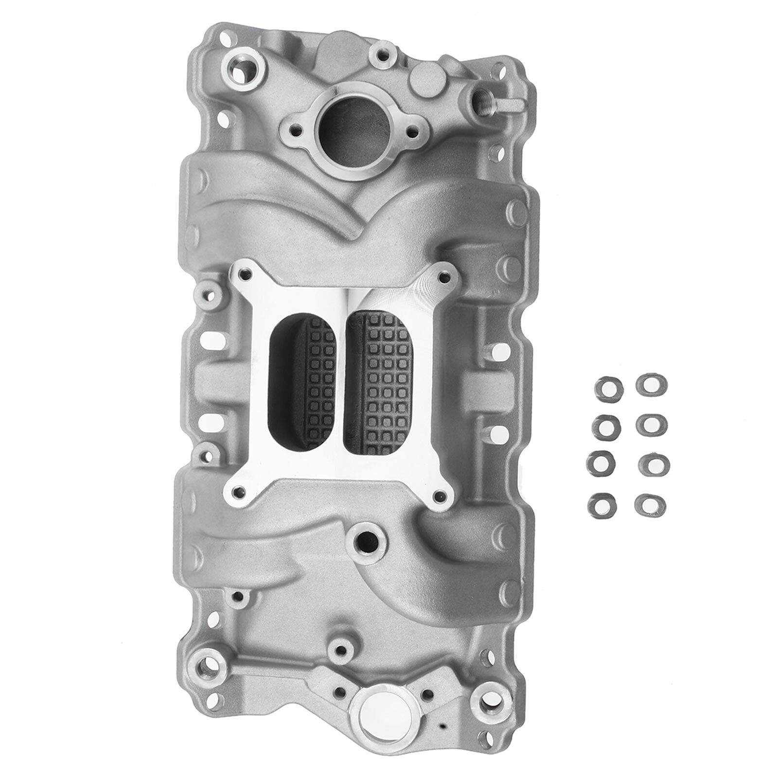 Dual Plane High Rise Intake Manifold for Chevy SBC V8 305 327 350 400 ...