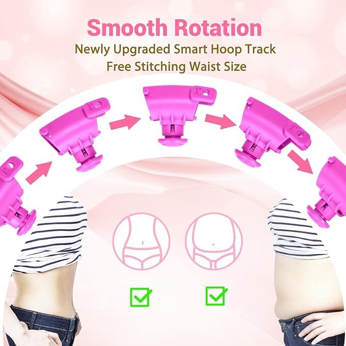 32 Knots Weighted Workout Hoop Waist Excersise Ring For Adults Weight ...