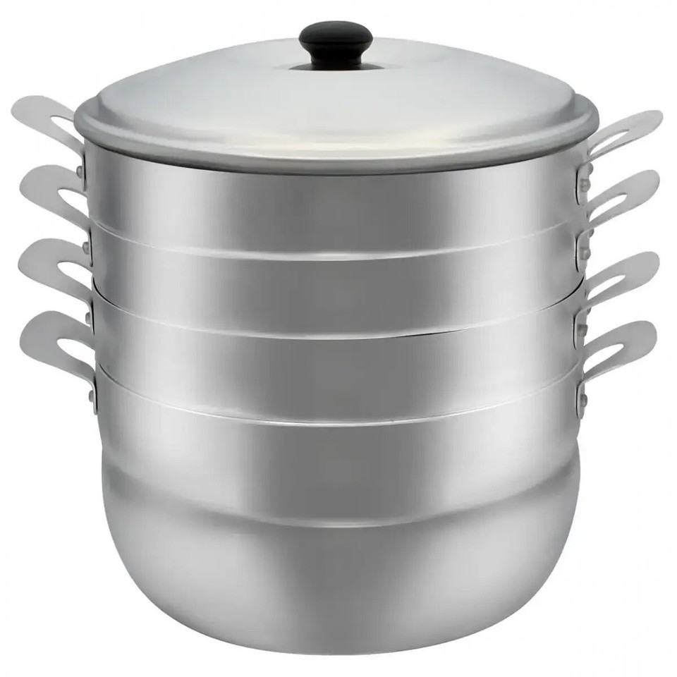 MANTOVARKA (6 L) 3-TIERED) COOKWARE UZBEK CUISINE / DUMPLING STEAMER ...