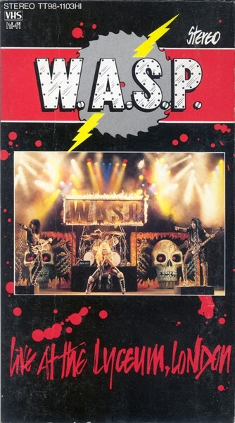W.A.S.P. - Live At The Lyceum London Concert VHS Hi-fi Tape Video E.P ...