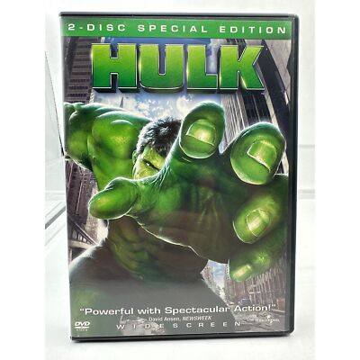 Hulk Marvel DVD 2 Disc Widescreen Special Edition 2003 PG 13 Eric Bana ...