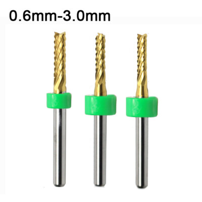 10 Pcs Carbide PCB End Mill 0.6-3.0mm Engraving Bit CNC Router Bit for ...