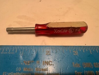 VTG XceLite P4 1/8-Inch Mini Nut Driver RARE EARLY UL LOGO RED POCKET ...