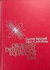 Ordinary Differential Equations - Hardcover By Birkhoff, Garrett ...