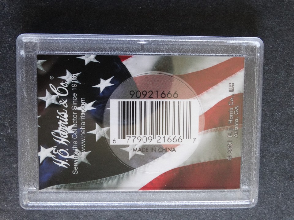 3 Silver Dollar Frosty Case Snaplock Coin Holder USA Flag 2X3 He Harris ...