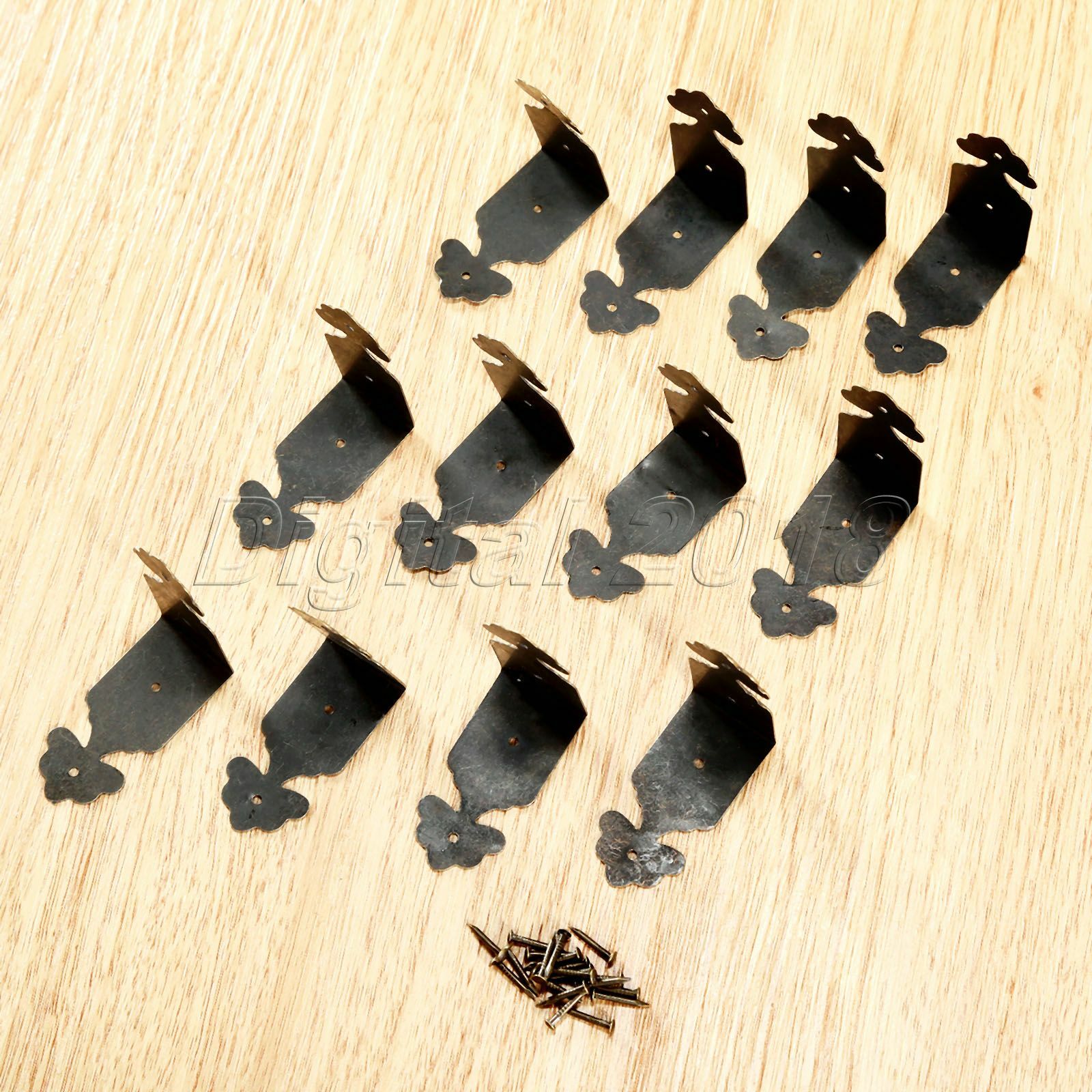 Durable Edge Covers Bracket 4/12/20Pcs Jewelry Box Case Chest Corner ...