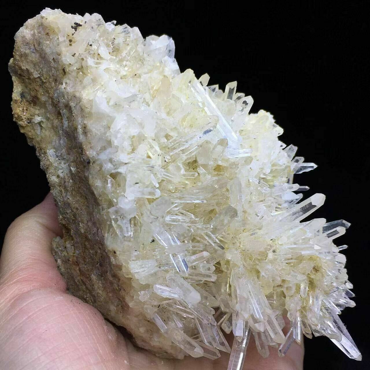 185g Extreme Transparent White Quartz Crystal Cluster Mineral Specimen ...