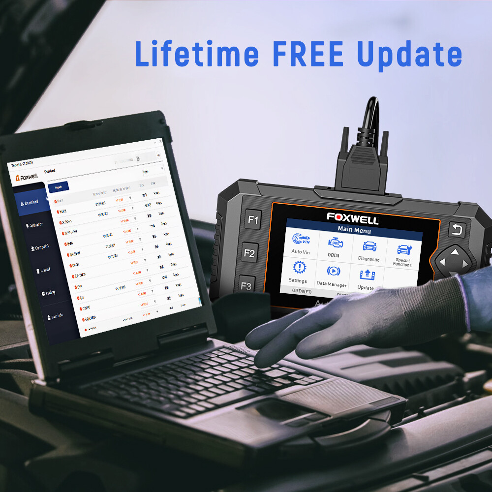 2024 FOXWELL Car OBD2 Scanner All System Diagnostic Tool ABS OIL EPB ...