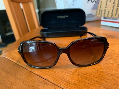 COACH HC 8116 AUTHENTIC Sunglasses Polished Dark Tortoise ~ Brown ...