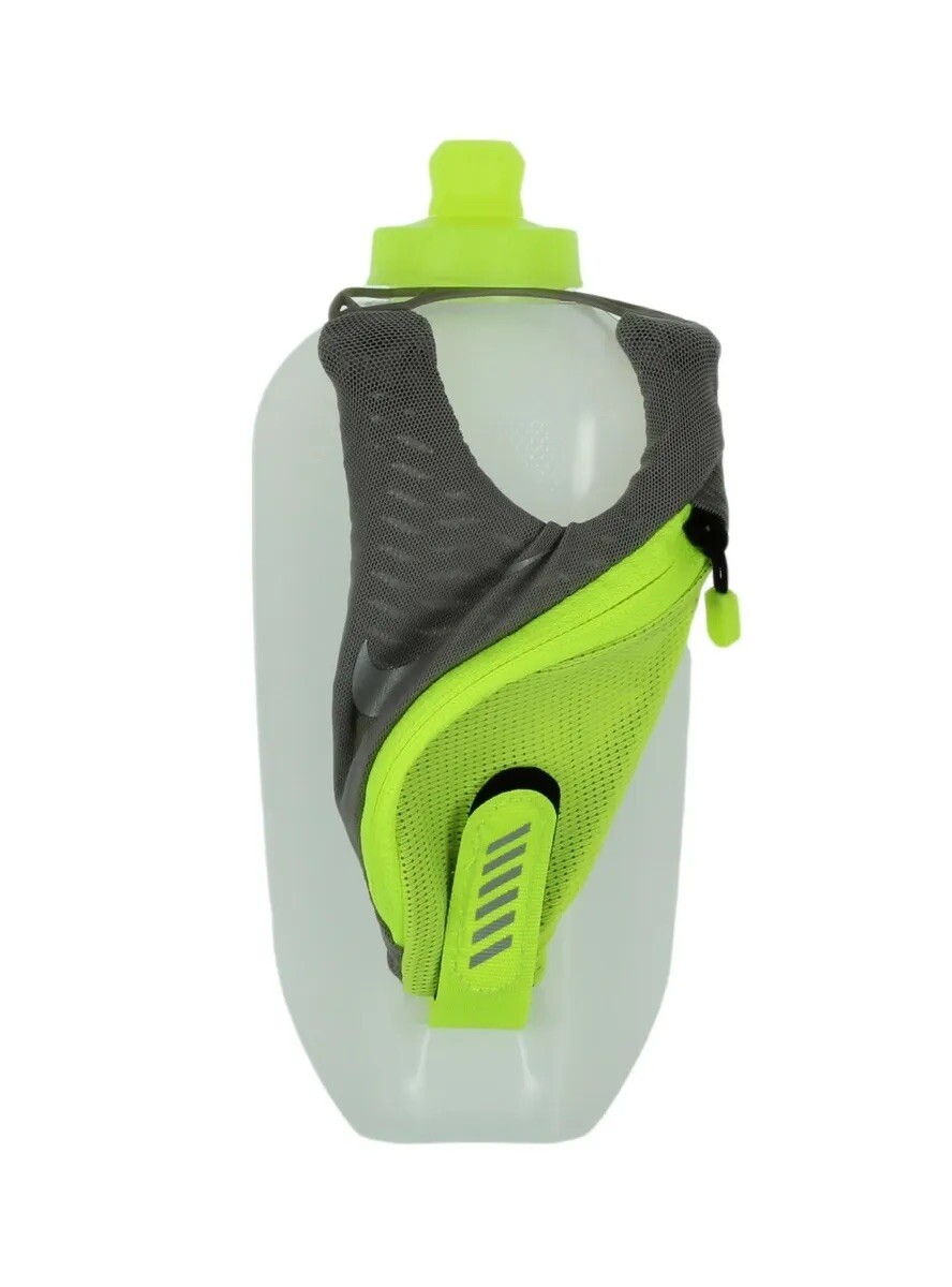 NIKE Large Handheld Flask 20oz Water Bottle Gray/Volt Reflective ...