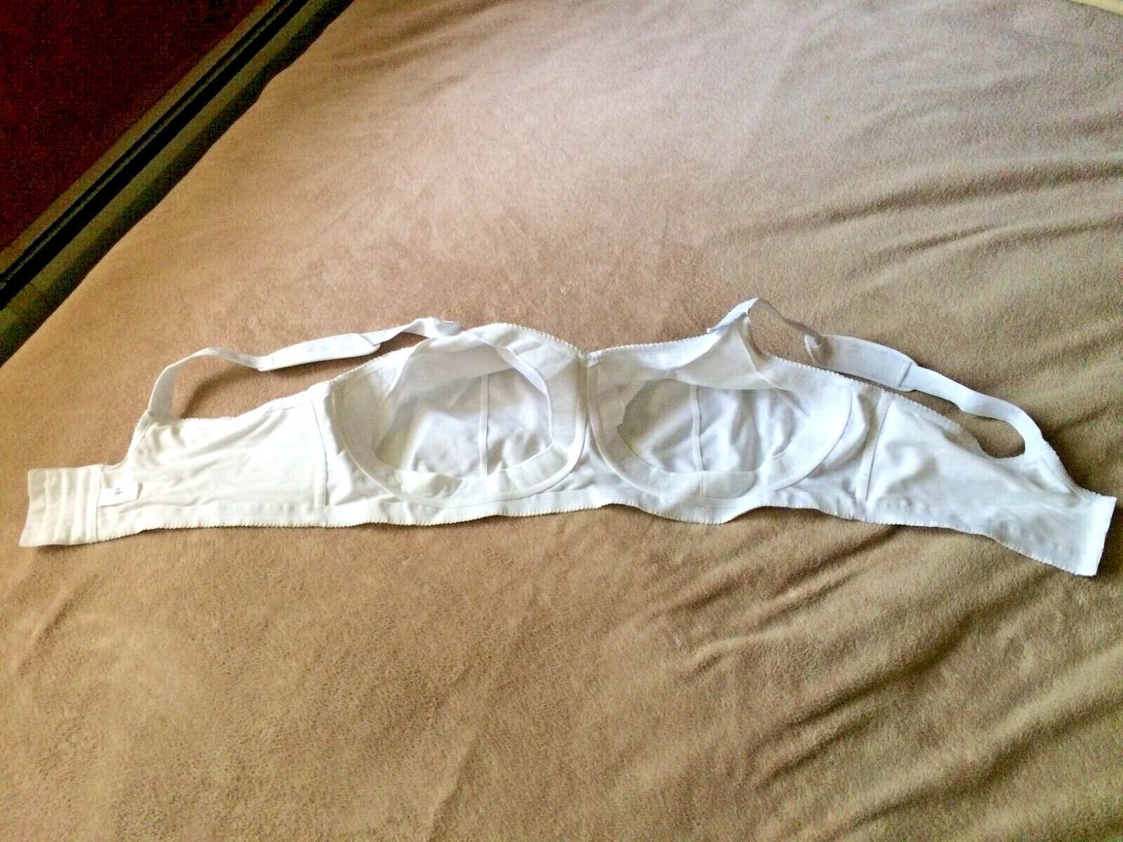 Elila BBW 50F White Jacquard Soft Cup Bra Style 1305 Nwot | eBay