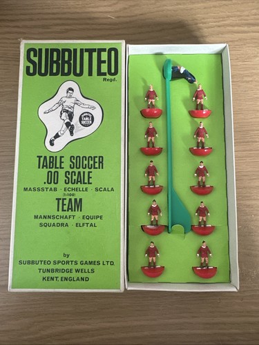 Subbuteo Liverpool Ref 41 Red Home Kit LW Original Box C100 Team 1970s ...