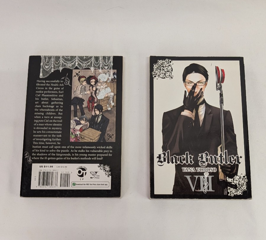 Black Butler Manga Lot Volumes 1-8 English Yana Toboso | eBay