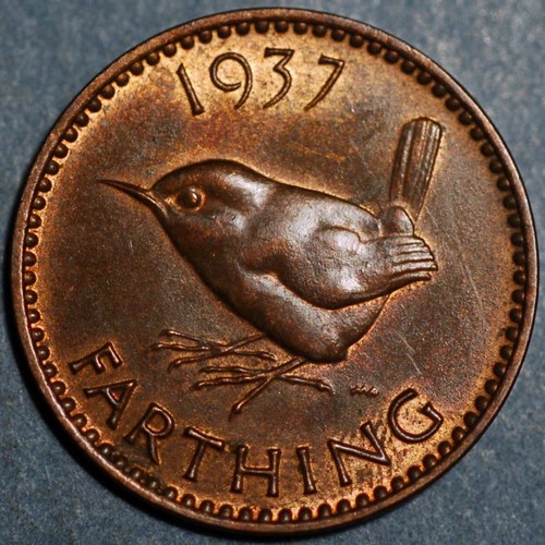 Great Britain Farthing 1937 George V KM# 843 | eBay