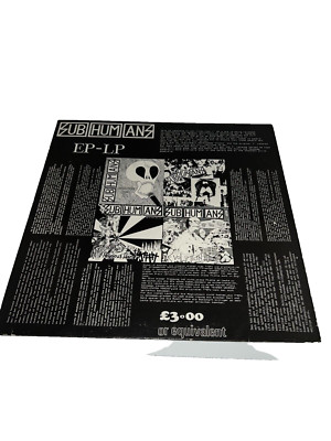 SUBHUMANS-12" EP LP VINYL UK BLURG FISH 14 1985 PUNK HARDCORE NM | eBay