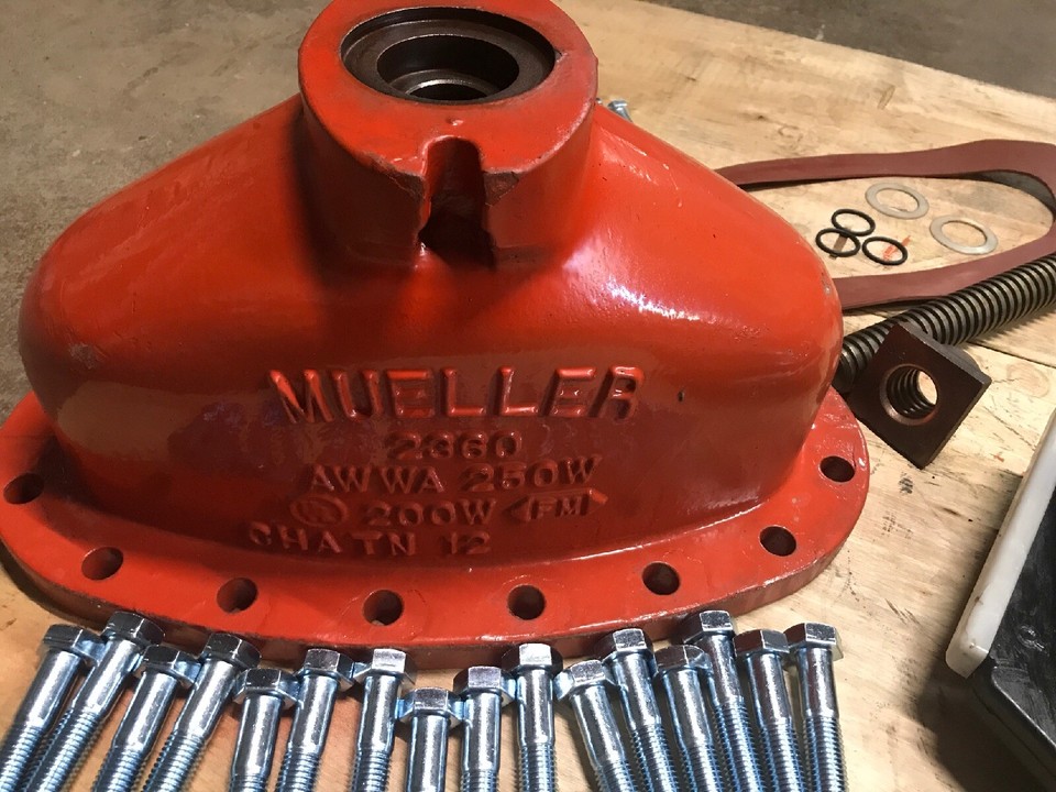 12” Mueller Resilient Gate Valve Repair Kit OPEN LEFT, 1990s 16-Bolt ...