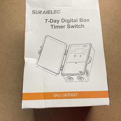 Suraielec Pool Timer 7-Day Programmable Digital Box Timer Switch 40 AMP ...
