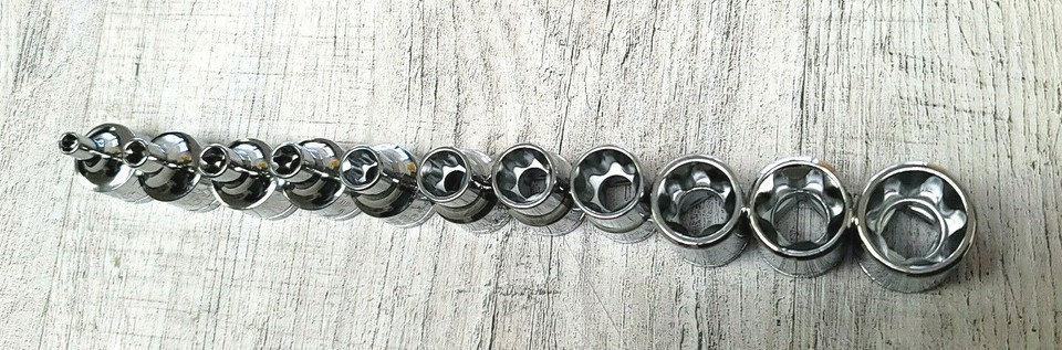 Blue-Point ® 3/8" Drive External Inverted TORX® Socket Set E4 E5 E6 E7 ...