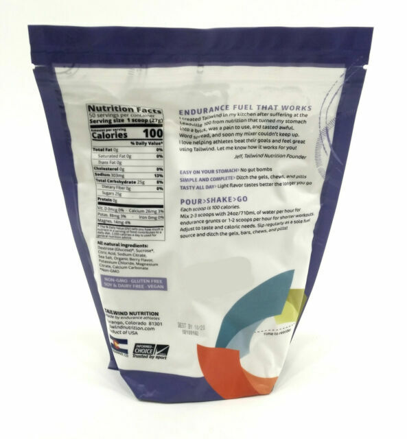 Tailwind Nutrition Endurance Fuel Berry 30 Servings 29oz for sale ...