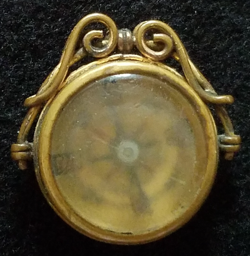 Antique Vintage Gold Filled Compass Pocket Watch Chain Fob 8.6g | eBay