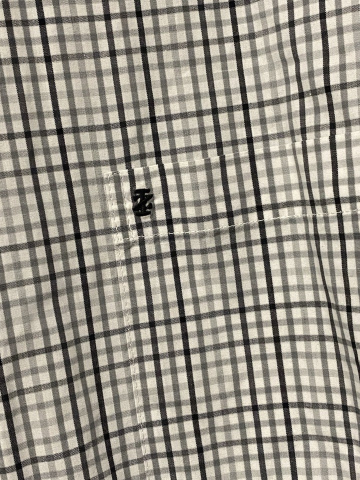 IZOD Dress Shirt Men's Sz XXL TTG Blue/White Striped Button Down Long ...