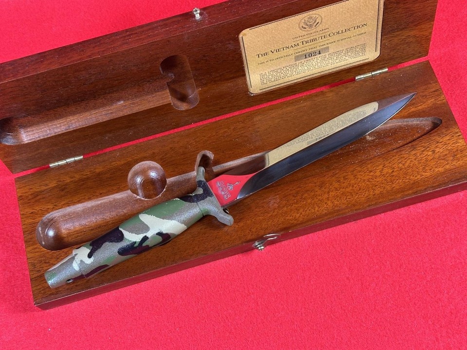 Vintage Gerber Mark II MK 2 Vietnam Tribute Army Knife, Dagger w Case ...