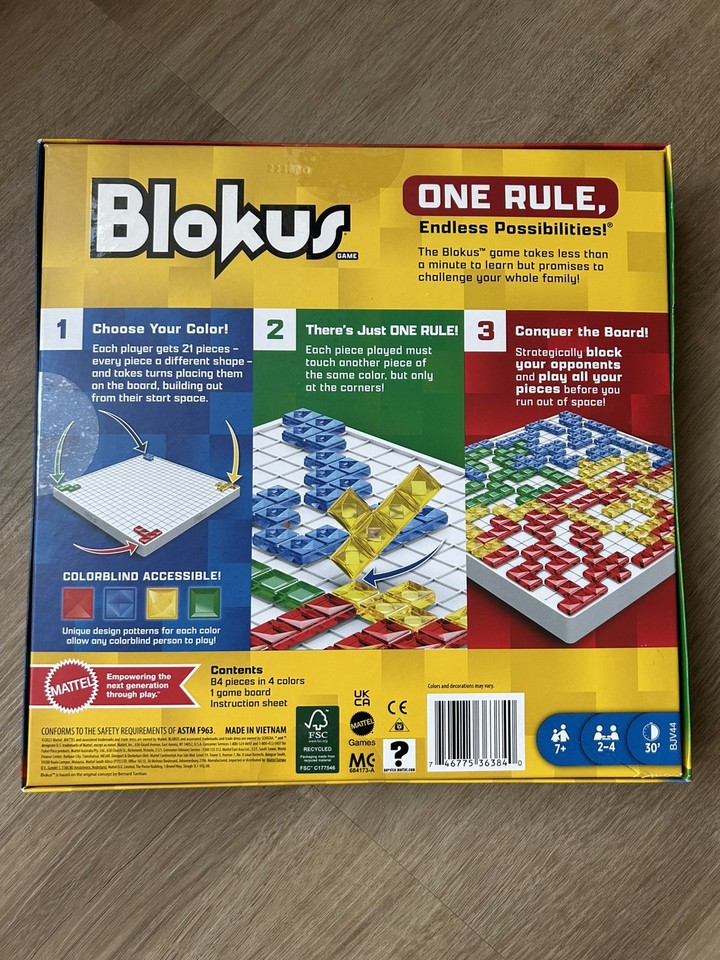 Blokus Strategy Board Game Mattel New Sealed Box 2023 | eBay