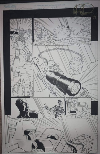 Transformers VS G.I Joe Original Comic Art ISSUE #6 Pg #14 Devil Due ...