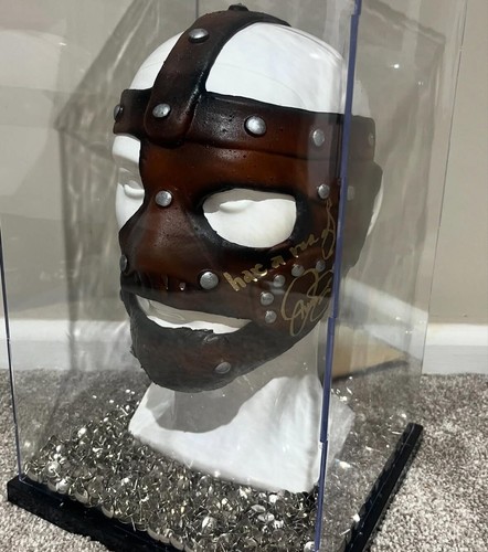 Mankind Mick Foley Signed Autographed Latex Mask Inscription WWE WWF ...