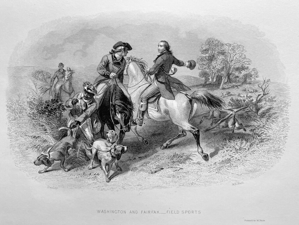 George Washington On A Horse Drawing
