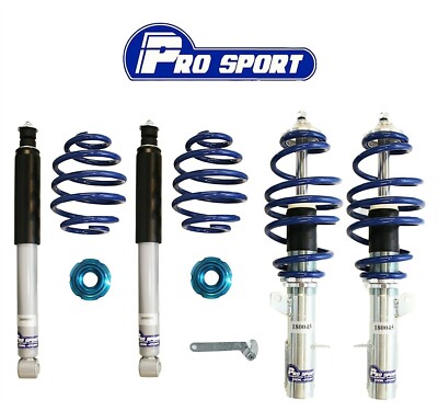VAUXHALL CORSA C COILOVERS ADJUSTABLE SUSPENSION LOWERING SPRINGS M10 ...