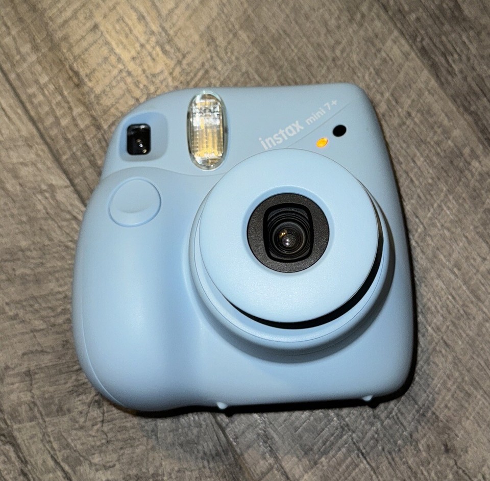 Fujifilm Instax Mini 7+ Instant Camera - Light Blue w/ 1 - 10 Sheet ...