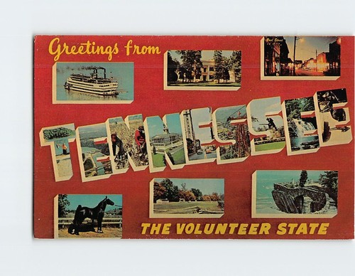 Postcard The Volunteer State Greetings from Tennessee USA | eBay