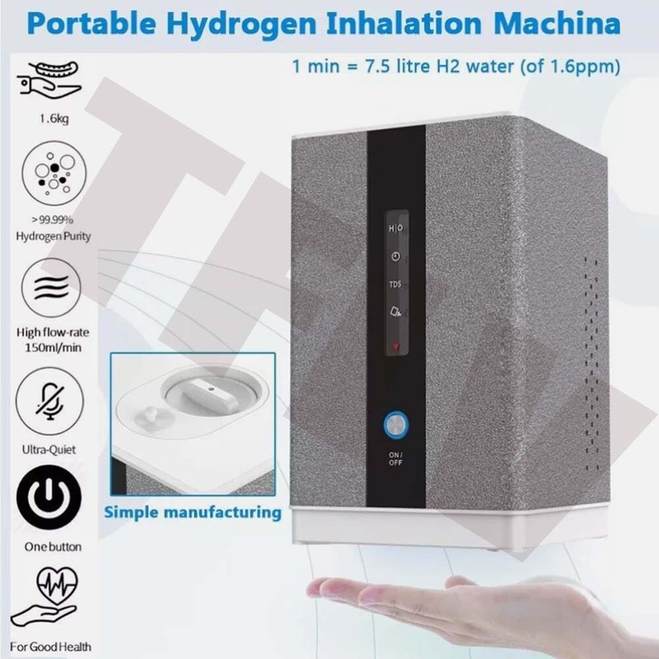 99.99% Portable hydrogen inhalation machine for breathing hydrogen ...