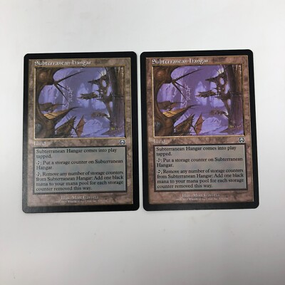 (2) Magic the Gathering MTG Mercadian Masques: SUBTERRANEAN HANGAR Card ...