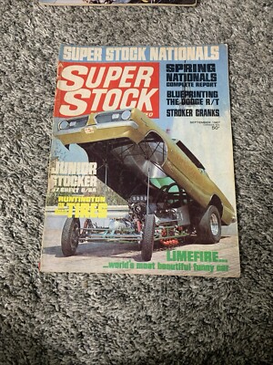 Super stock And Drag Illustrated Magazine Vintage Oct 1971 / Sept 1967 ...